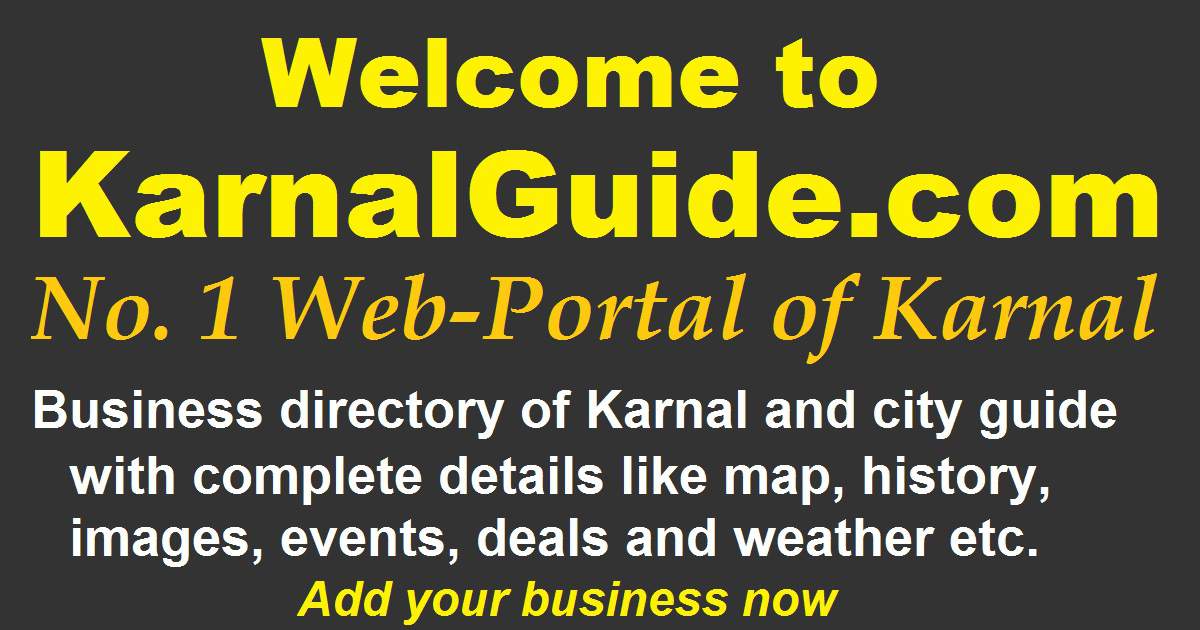 Karnal City Guide & Business Directory, Karnal Tour & Travel Guide with map